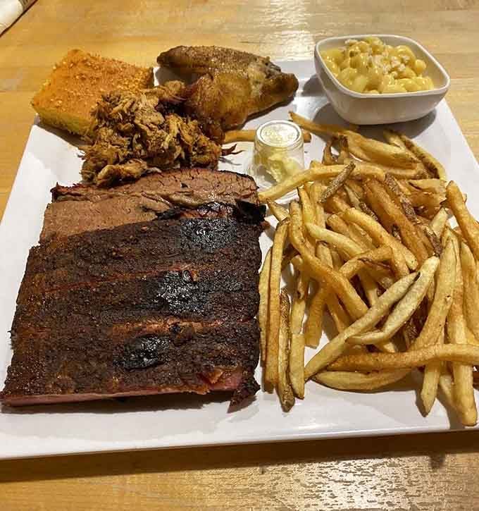 This is what happens when ribs, chicken, and sides decide to throw the world's most delicious party together.