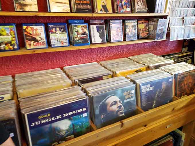 Rows of records lined up like soldiers, each one holding memories and melodies that streaming just can't replicate.