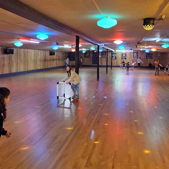 Roller skating under disco lights proves you're never too old to glide around like it's 1979.