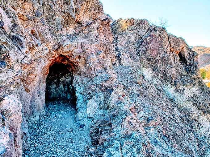 Nature's own artwork, painted in minerals and time, waiting for curious explorers to discover its secrets.