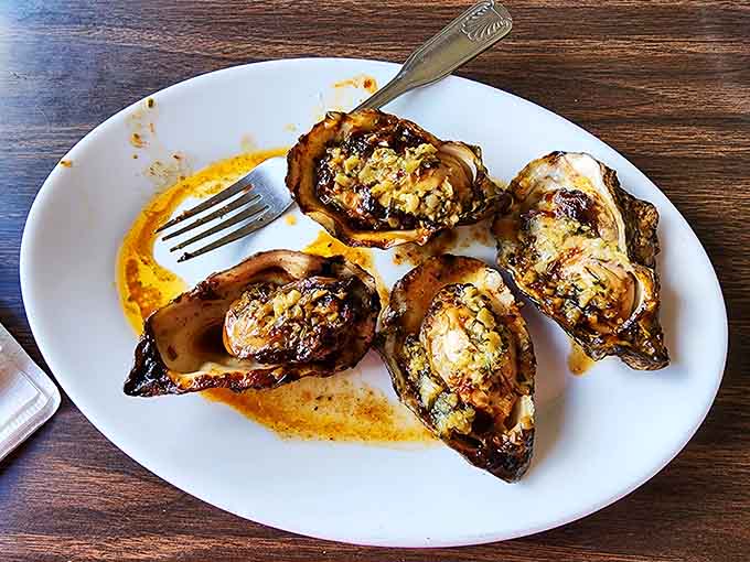 Golden, bubbling, and absolutely gorgeous, these oysters get the royal treatment they truly deserve.