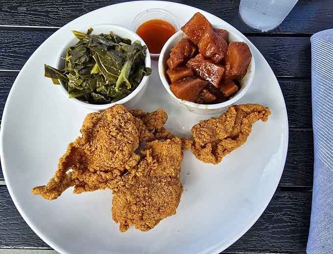 That crispy coating on fried chicken is what dreams are made of, assuming your dreams involve perfect Southern cooking.