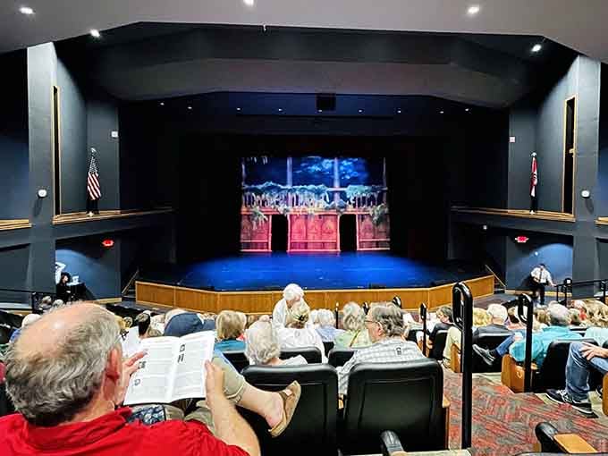 Live theater thrives in this intimate venue where every seat feels like the best in the house.
