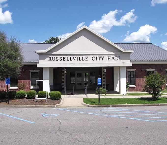Russellville City Hall stands ready to serve residents with Southern efficiency and none of the big-city bureaucratic nightmares.
