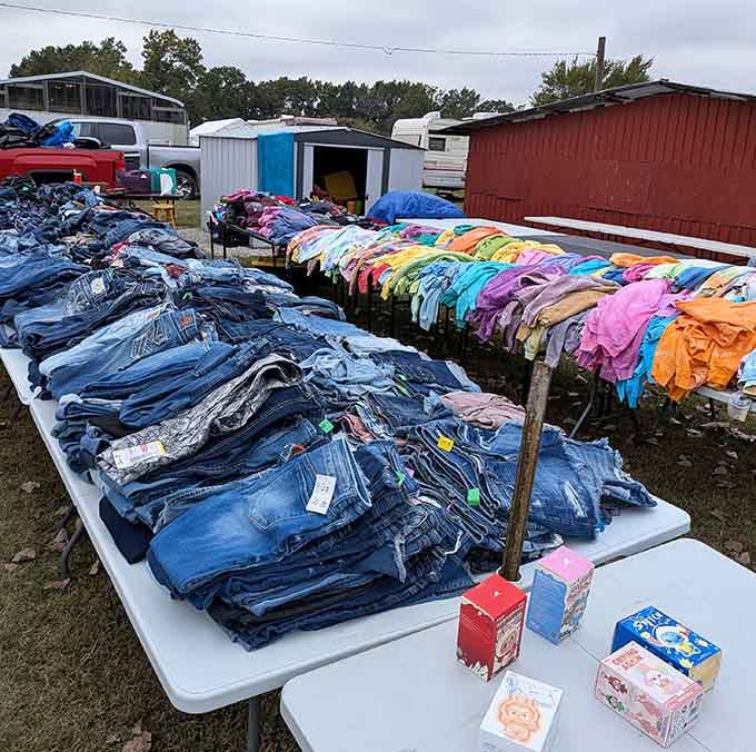 Denim stacked higher than a country music festival crowd, offering style solutions for every size and season imaginable.