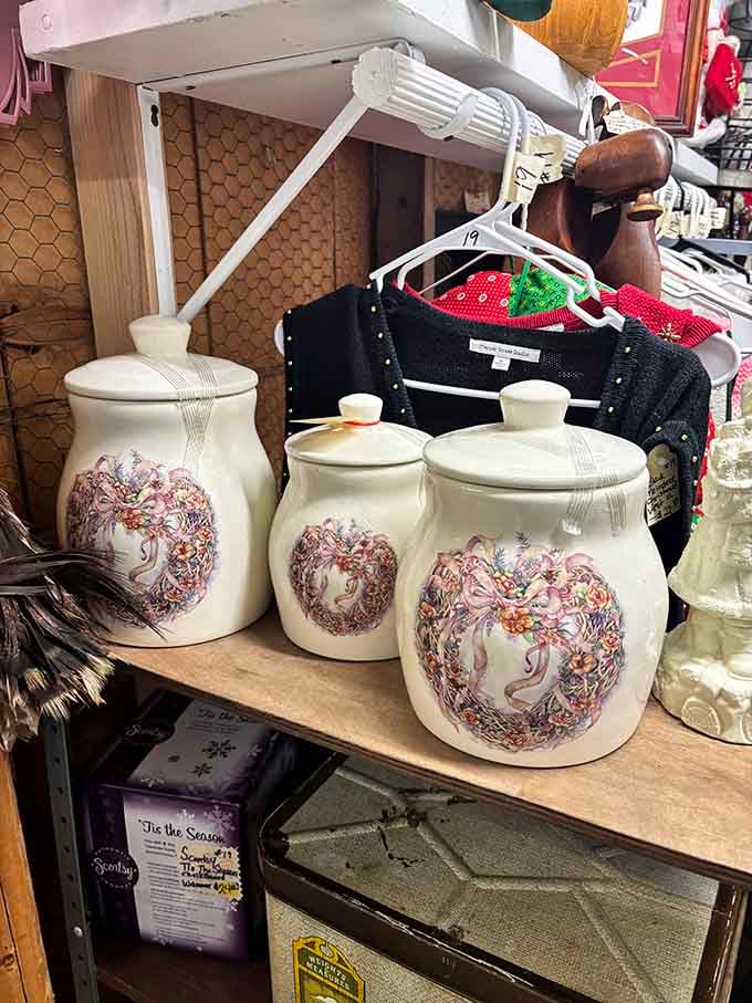 Decorative canisters that would make your kitchen counter look like it belongs in a country cottage magazine spread from yesteryear.