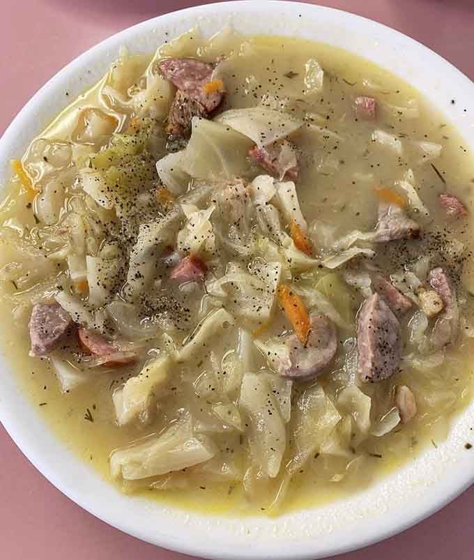 Polish cabbage soup so hearty it practically gives you a hug from the inside out on cold days.