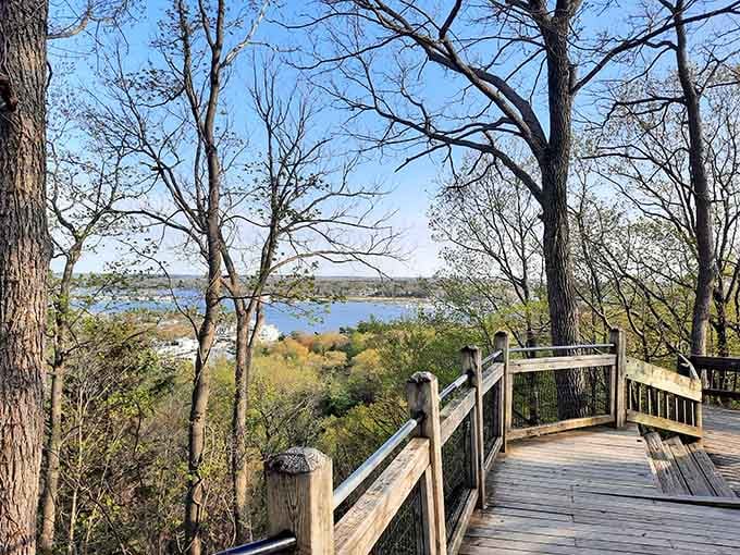 Mount Baldhead Park's overlook proves the best things in life require climbing a few stairs first.