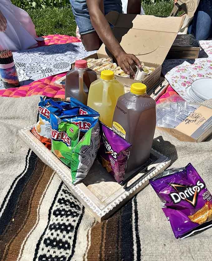 A picnic among the tulips is basically the Maryland version of dining at a Michelin-starred restaurant outdoors.