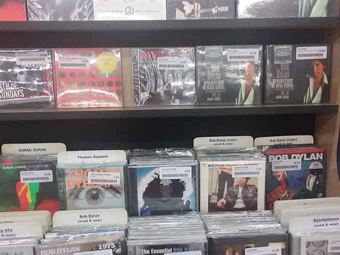 The CD section proves physical media isn't dead, just waiting for people who appreciate quality.