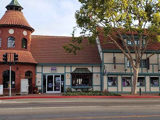 The California Nature Art Museum blends seamlessly into Solvang's architectural theme, where even culture comes with Danish design sensibilities.