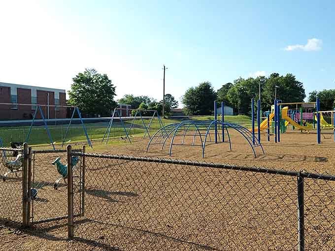 Where kids learn that the best playground equipment is the kind that gets you outside and moving, old-school style.