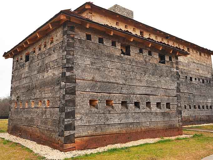 This reconstructed fort stands as a testament to colonial grit, looking exactly like something from a history book come to life.