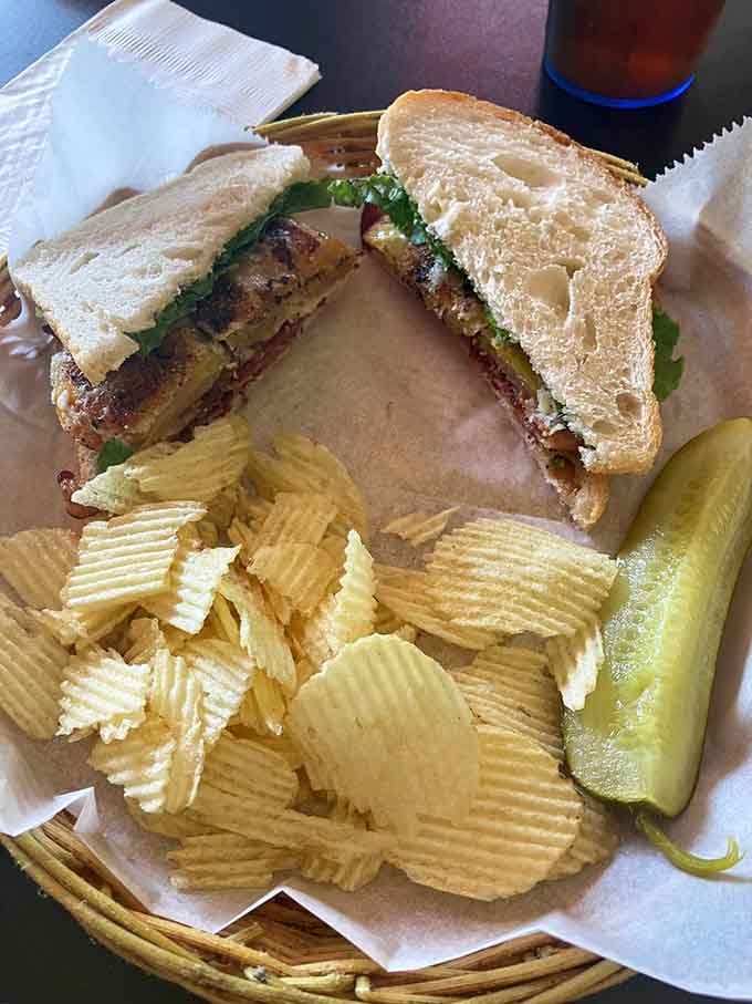 That Fried Green Tomato BLT is what happens when Southern tradition meets sandwich innovation beautifully.