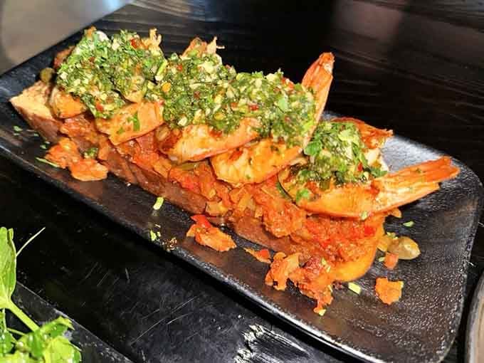 Shrimp lined up like edible soldiers, ready to deliver a flavor assault your taste buds won't soon forget.