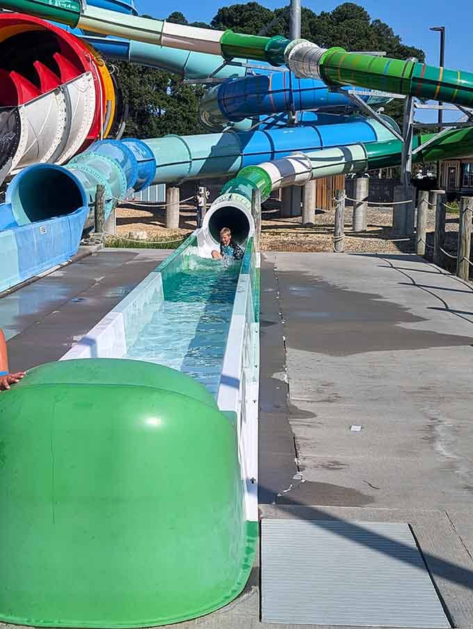 Nothing beats watching a kid discover the pure joy of launching themselves down a water slide headfirst.