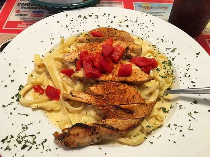 Cajun Chicken Alfredo brings the heat and cream together in perfect harmony over a bed of tender pasta.