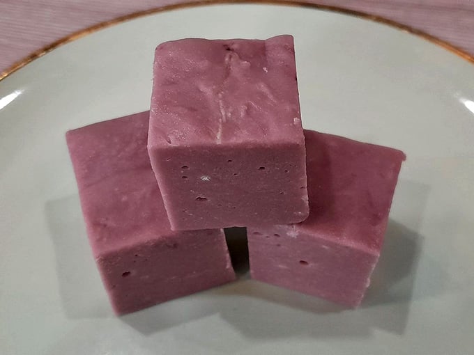 Blueberry cheesecake fudge sounds like someone's grandmother had a brilliant idea and ran with it.