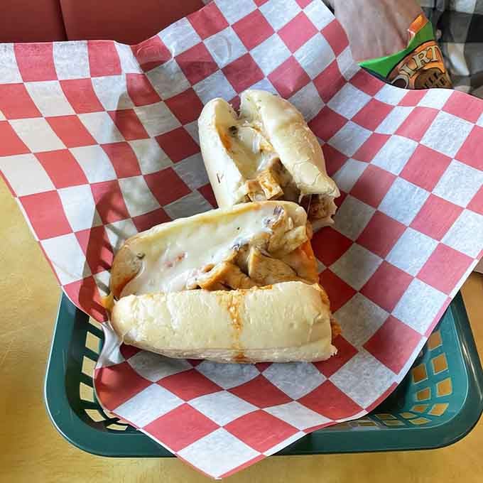 That buffalo chicken sub knows exactly what it's doing, and it's doing it spectacularly well.