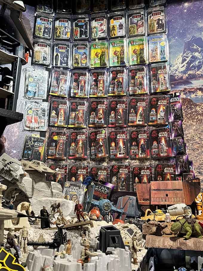A Star Wars collection so extensive it could fund a small rebellion or at least one really impressive garage sale.
