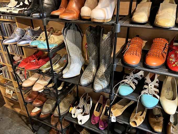 From cowboy boots to clogs, this footwear collection has walked more miles and told more stories than most people ever will.
