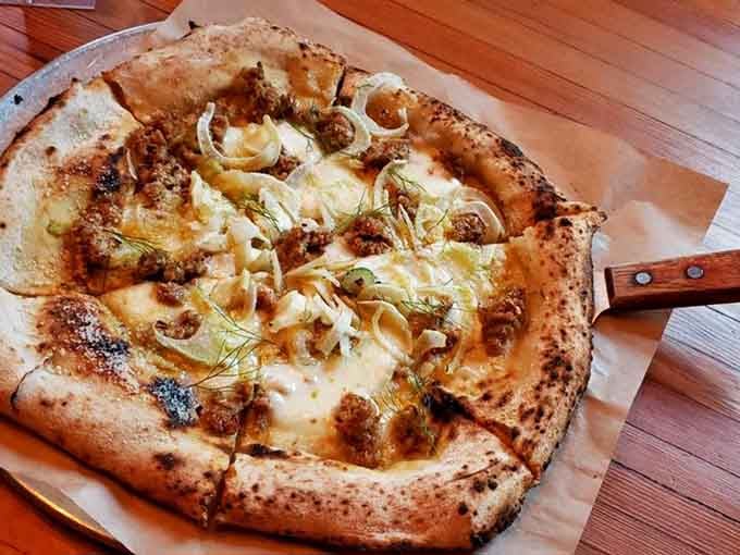Artichokes and fennel on sourdough crust create flavor combinations that'll make your taste buds reconsider everything.