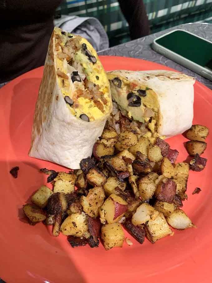 Cut open, this beauty reveals layers of breakfast perfection that would make any food lover weep with joy.