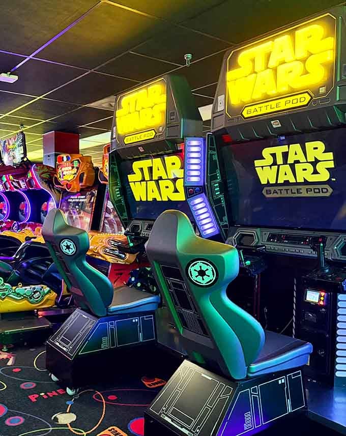 Star Wars Battle Pod cockpits ready to transport you to a galaxy far, far away without leaving Austin.