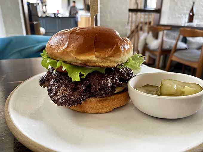 A burger that takes itself seriously enough to be delicious but not so seriously it forgets fun.