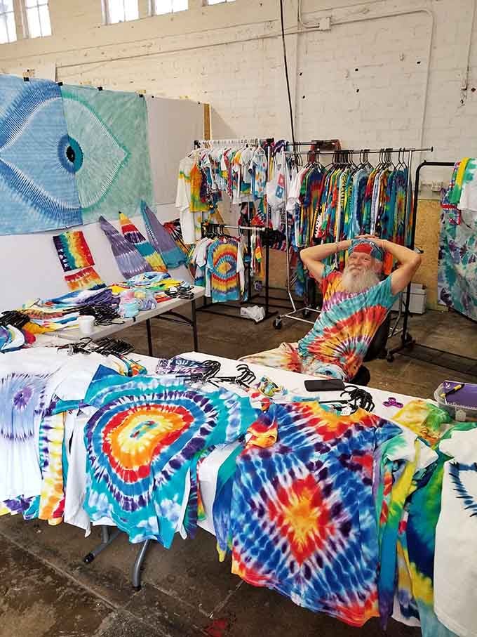 Tie-dye explosions of color that would make any music festival attendee feel nostalgic for simpler, groovier times.