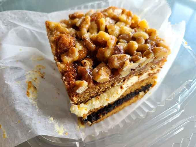 Walnut and honey cake that's sticky, sweet, and completely worth the napkins you'll need afterward.