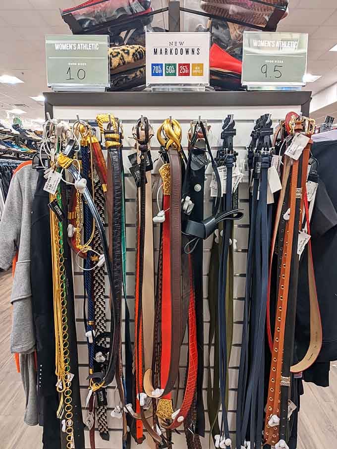 A belt collection so extensive, you'll finally find one that actually fits without awkward extra holes.