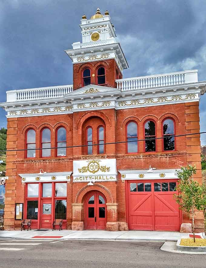 City Hall's ornate clock tower and red brick majesty declare that boom towns built for keeps, not just quick profits.