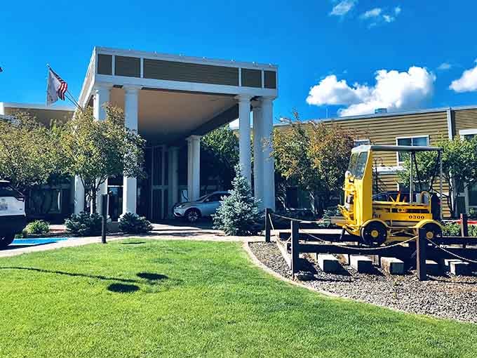 The Grand Canyon Railway Hotel stands ready to transport you back when train travel meant adventure, not just commuting.