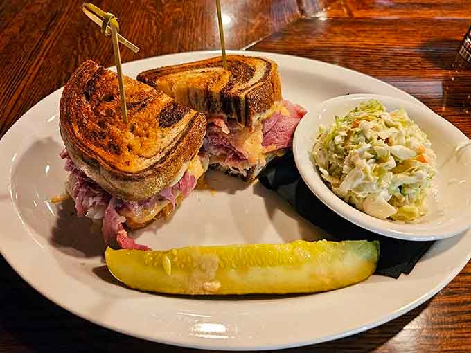 This Reuben on marbled rye looks like it could solve most of life's problems, or at least the hunger-related ones.