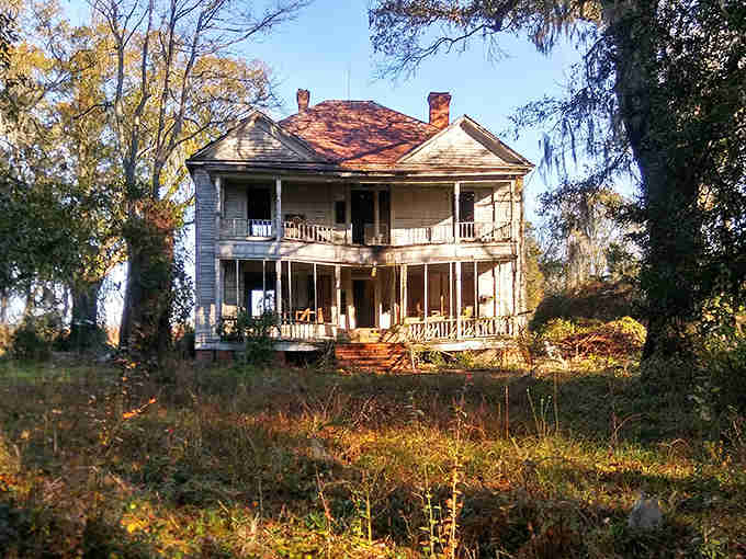 This weathered structure stands as a reminder that some things improve with age, unlike my knees on stairs.