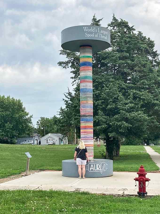 Every visitor becomes a photographer here, circling this beauty like it's a celebrity worth documenting from every angle.