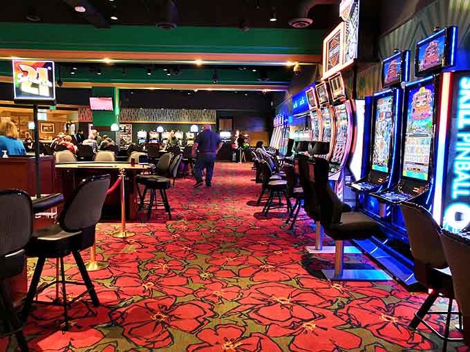 Red carpet treatment meets modern gaming floor, where every spin could lead you somewhere over the rainbow.