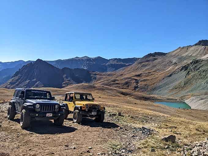 Four-wheel-drive vehicles earn their keep on these rugged roads, turning transportation into its own adventure.