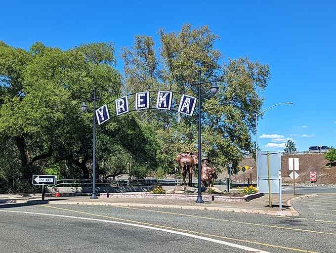 Welcome to Yreka, where even the town sign has more character than most cities' entire downtown districts combined.