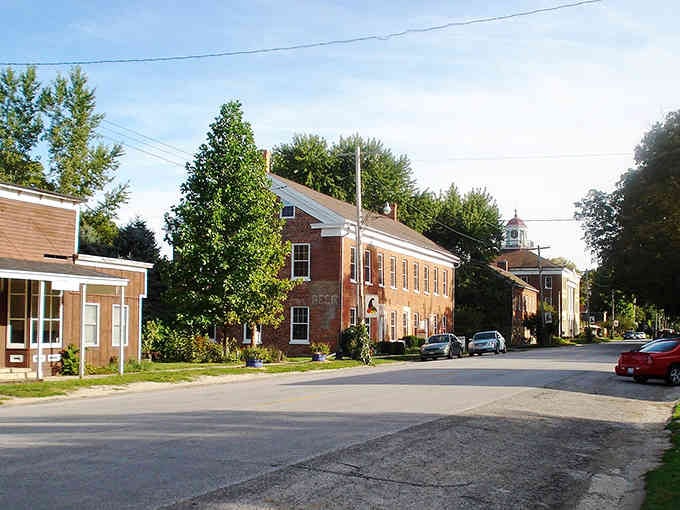 Swedish simplicity meets Midwestern practicality in these brick buildings that have weathered generations without losing their quiet dignity.