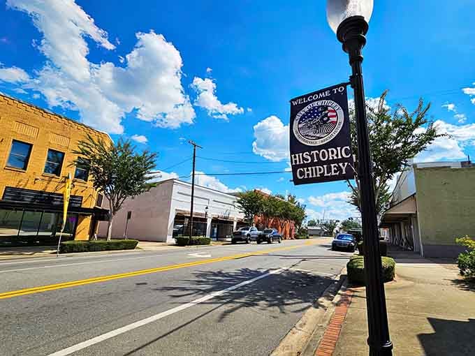 Historic Chipley's main street showcases classic small-town architecture where every building tells a story worth hearing and remembering.