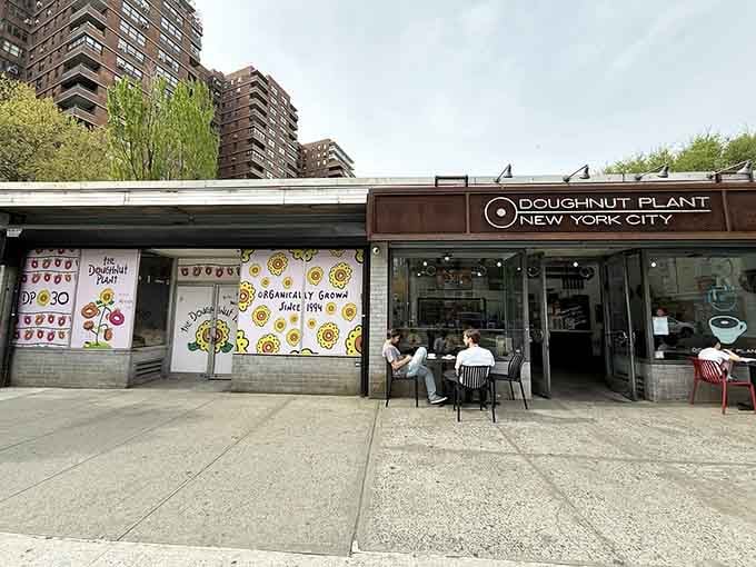 Outdoor seating where city life meets sweet indulgence&mdash;people-watching has never been more delicious or more tempting.