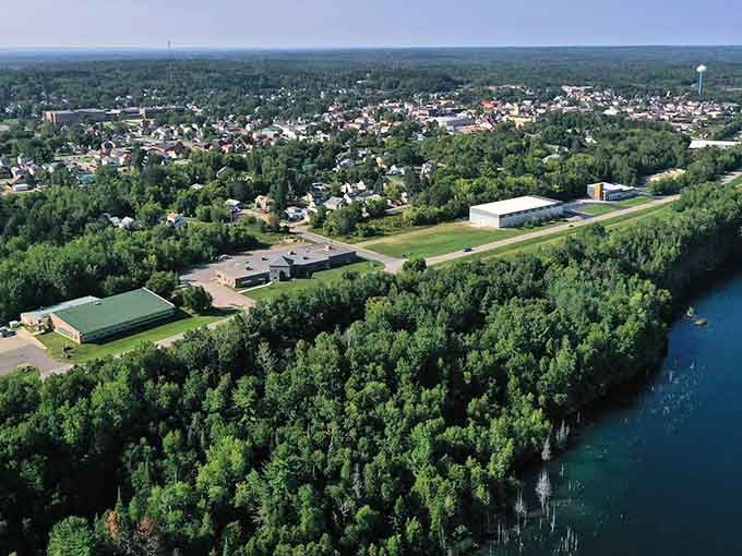 Endless green forests embrace this small community, nature's way of keeping the modern world at bay.