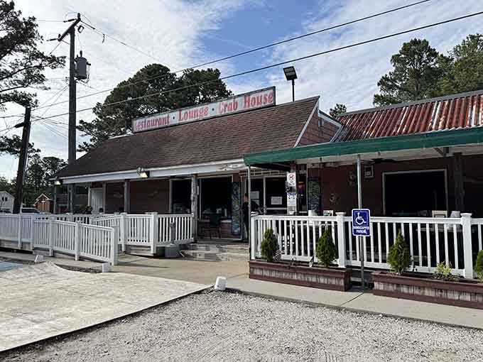 This no-nonsense exterior hides serious seafood treasures inside, where Old Bay seasoning reigns supreme over steaming crabs.