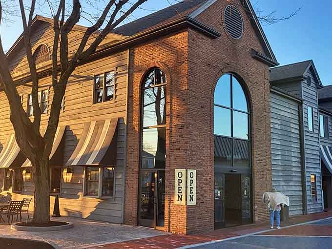 Golden hour lighting makes this corner spot glow like the warm feeling you get from their homemade pies.