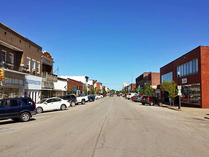 This main street could host a parade tomorrow without changing a single thing about its timeless charm.