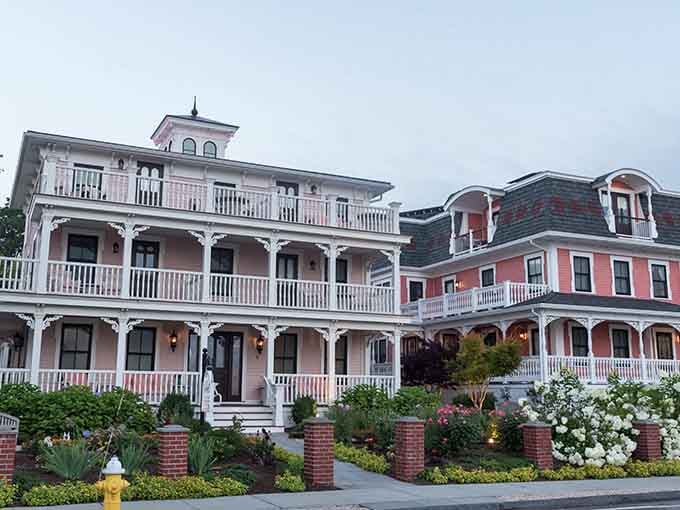 These pastel Victorian beauties with their wraparound porches practically beg you to sit down with lemonade and good conversation.