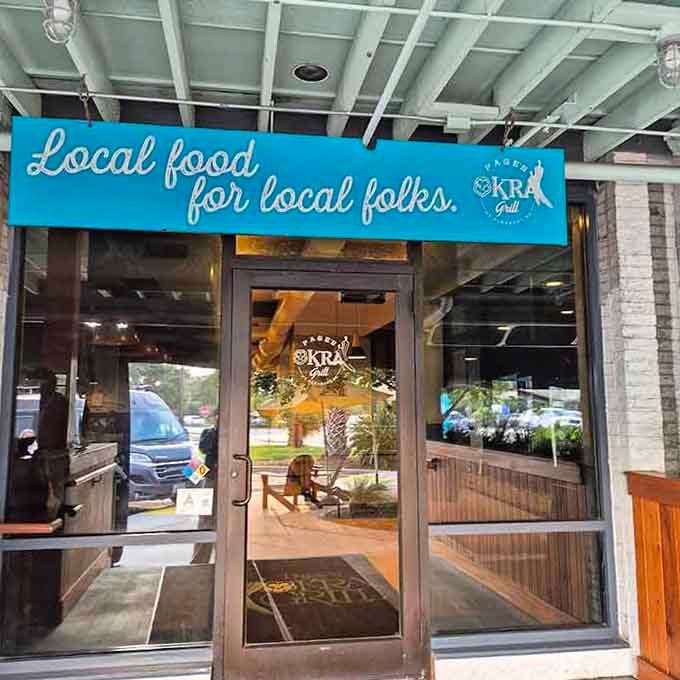 Local food for local folks says everything you need to know about this welcoming neighborhood gathering place.