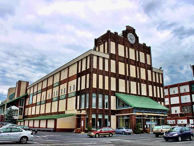 The mix of architectural styles here tells the story of a town that kept building and believing through good times and bad.